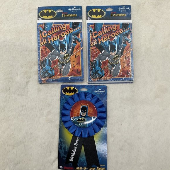 Hallmark | Party Supplies | Batman Calling All Heroes Party Invitations ...